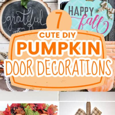 Pumpkin Door Decorations For Fall - Front Porch Decorating Ideas